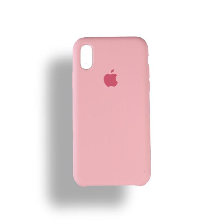 iPhone XS Max Silicone Case with Apple Logo – Durable, Shockproof, Slim ...