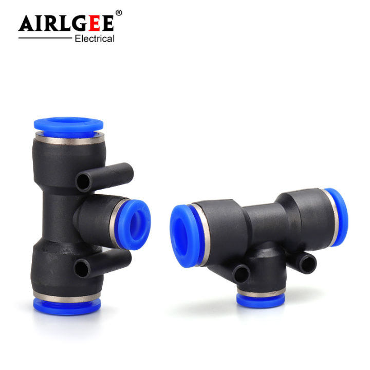 Peg T Type Hose Fittings 3 Way Plastic Tee Connector 4/6/8/10/12mm ...