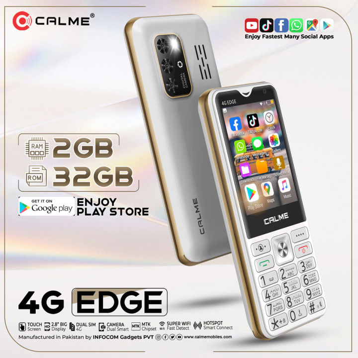 Calme 4G Edge - 2GB Ram - 32GB Memory - 2.8 inch Touch display - Dual Sim 4G - Play store ...