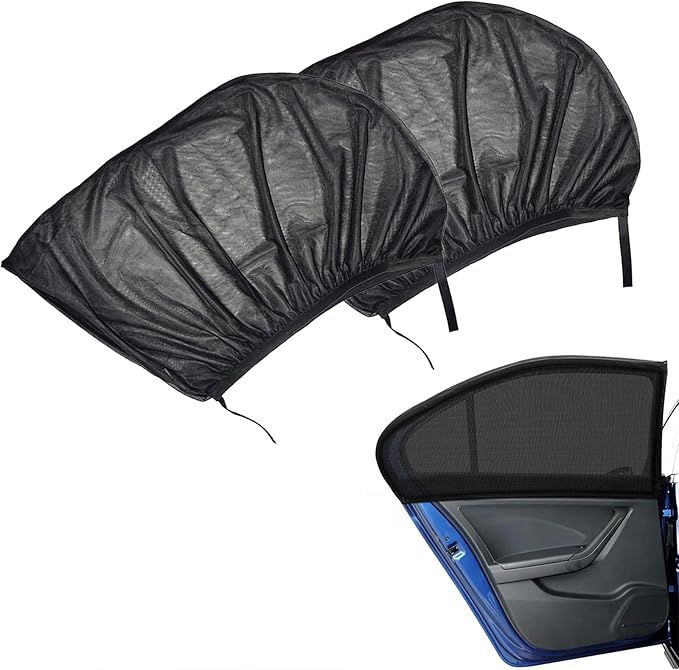 4 Pcs Side Window Sunshade for Car – Mosquito Net, UV Protection, Sun ...