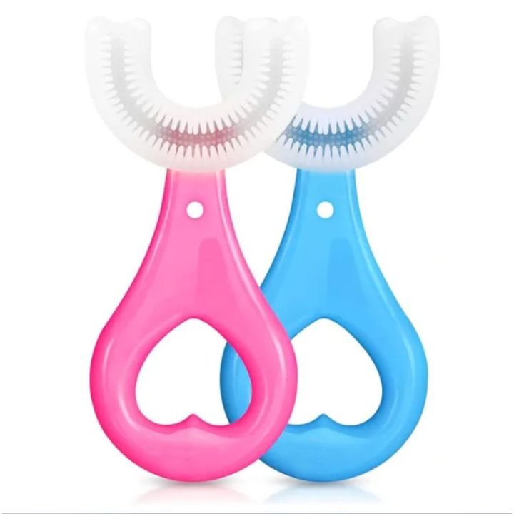 U Shape Toothbrush For Kids Baby Brush Teeth Cleaning Brushing ...