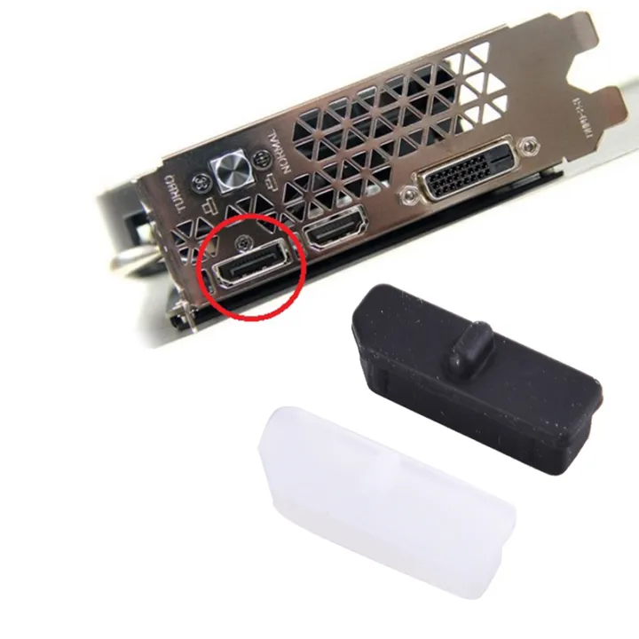 5pcs DisplayPort Protective Cover Rubber Covers Dust Cap For Computer ...