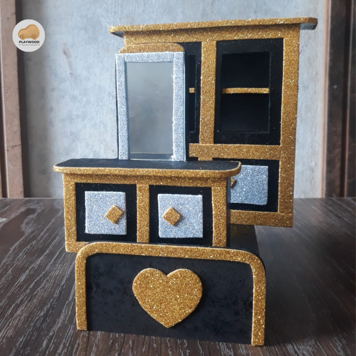 Playwood - Wooden All-in-One Doll Furniture Set for Kids | Complete MDF ...