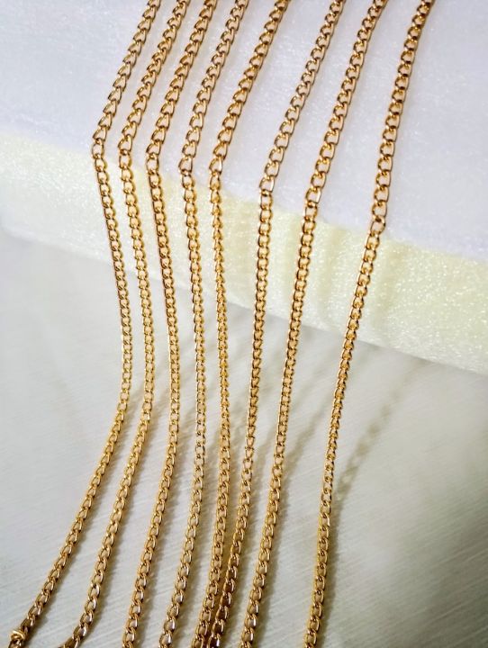 Elegant Gold/Silver Color Chain 3ft 4mm for Jewelry Making, DIY Crafts ...
