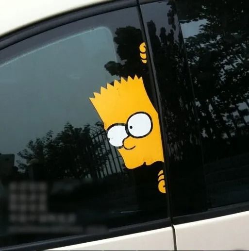SIMPSON STICKER BART DOORS | Daraz.pk
