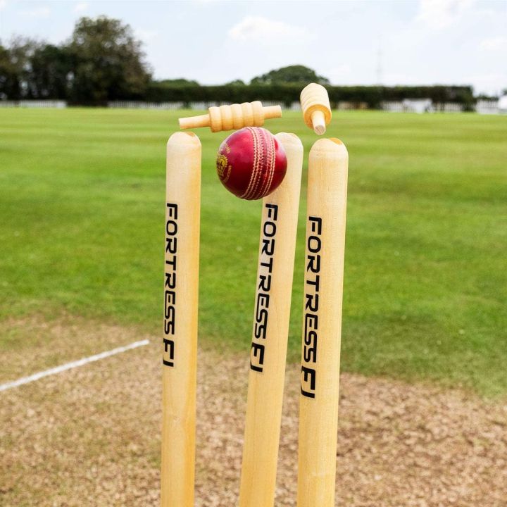Wooden Cricket Stumps [ICC Regulation] – Club & County Senior Stumps ...