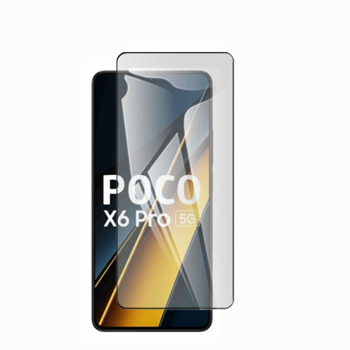 Xiaomi Poco X6 Pro Tempered Glass Screen Protector 2.5D Polish Glass ...