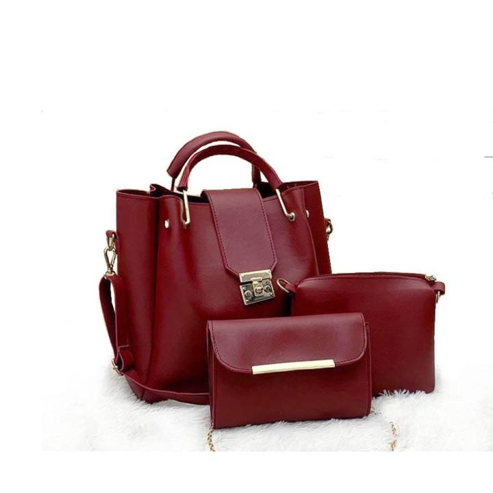 Women Leather 3 Piece - Luggage And Bags | Daraz.pk