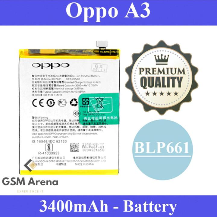 Oppo A3 Battery BLP661 Replacement Premium Quality 3400mAh For Oppo A3 ...