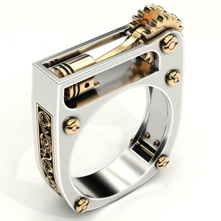 Unique Creative Geometrical Lighter Rings Exaggerated Mix Color Mini 3D ...