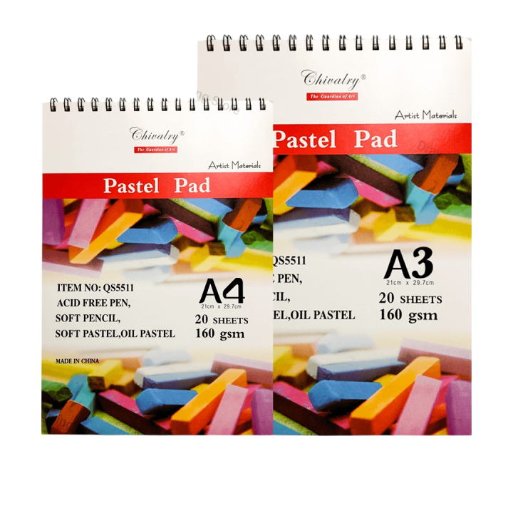 Chivalry Pastel Pad For Sketch And Drawing 20 Sheets, 160Gram Paper A3 ...