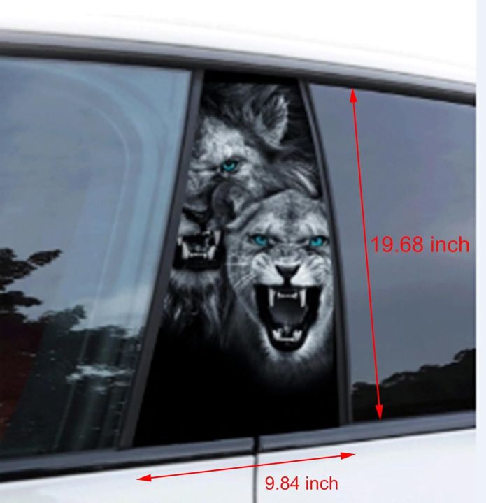 2pcs/1set Car B Pillar Sticker Decal Upgraded Vinyl Car Decals Body ...