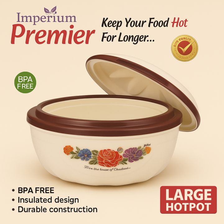 Imperium Premier Large Insulated Hotpot – BPA Free | Food Warmer ...