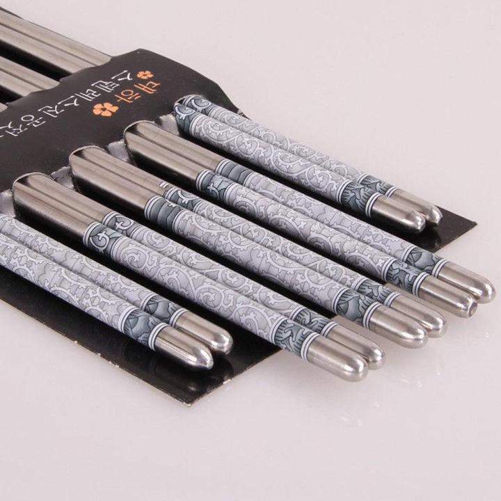 Chopsticks SS metal chop sticks 3 pairs | Daraz.pk