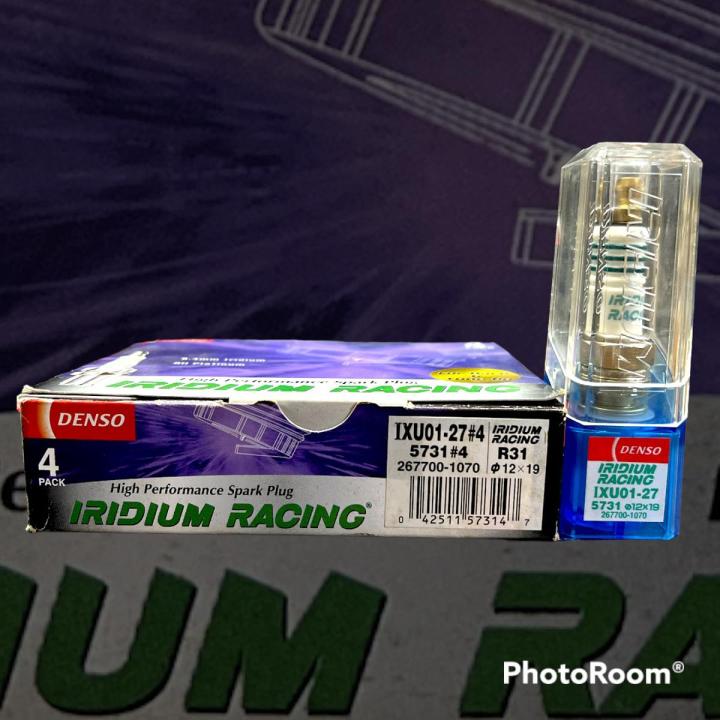 Denso iridium racing spark plug for 125cc bike (IXU01-27) 1 piece ...