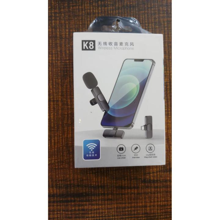 K 8 WIRELESS MICROPHONE WITH C-TYPE PORT | Daraz.pk