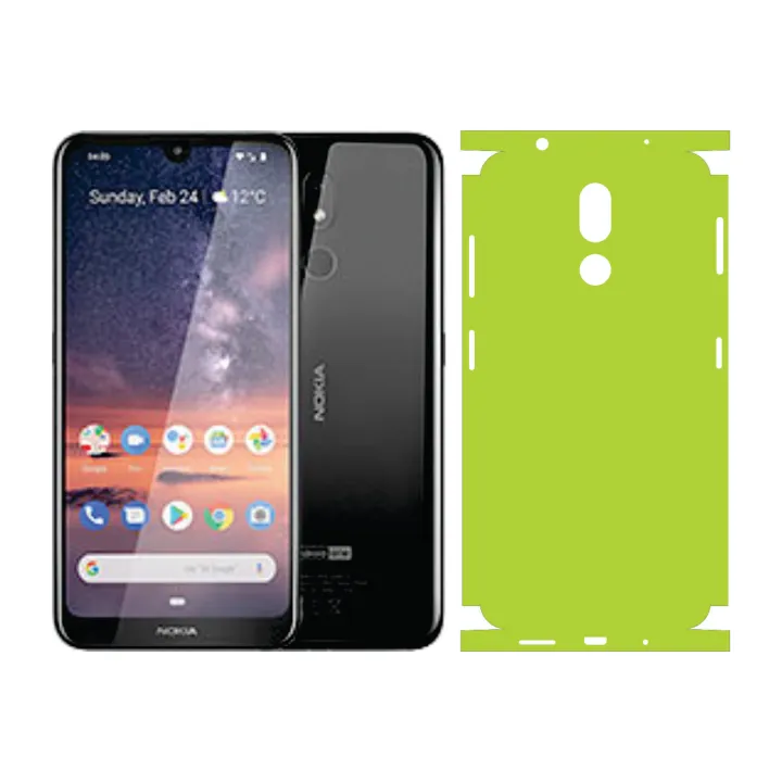Nokia 3.2 Back Paper 0189 Lemon Green Sheet Anti-stain Wrap Cover ...