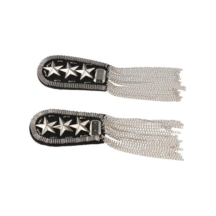 Armband Epaulet Tassel Chain Shoulder Board Brooch Punk Fringe Shoulder ...
