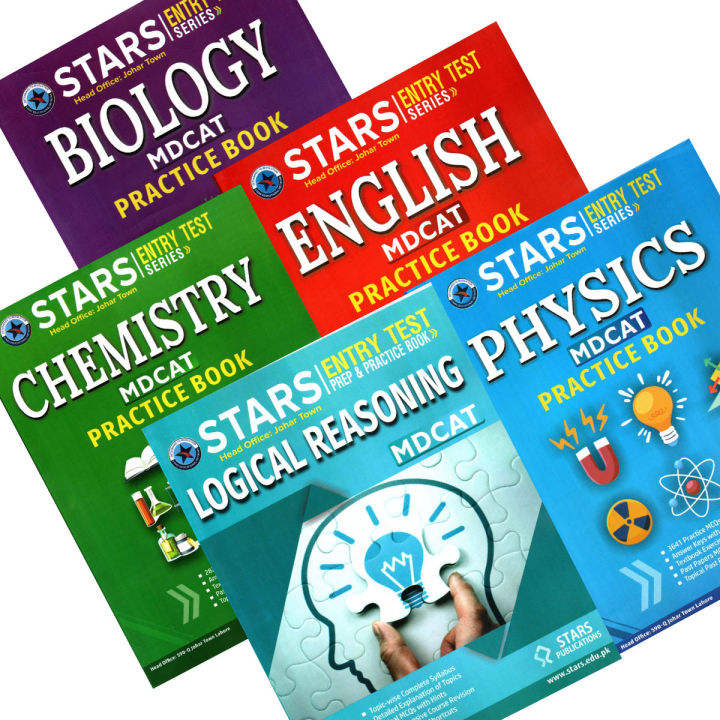 Stars Entry Test Series Mdcat Practice Book star publications book set ...