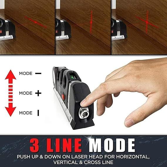 Laser Level Tool, Multipurpose Laser Level Kit Standard Cross Line ...