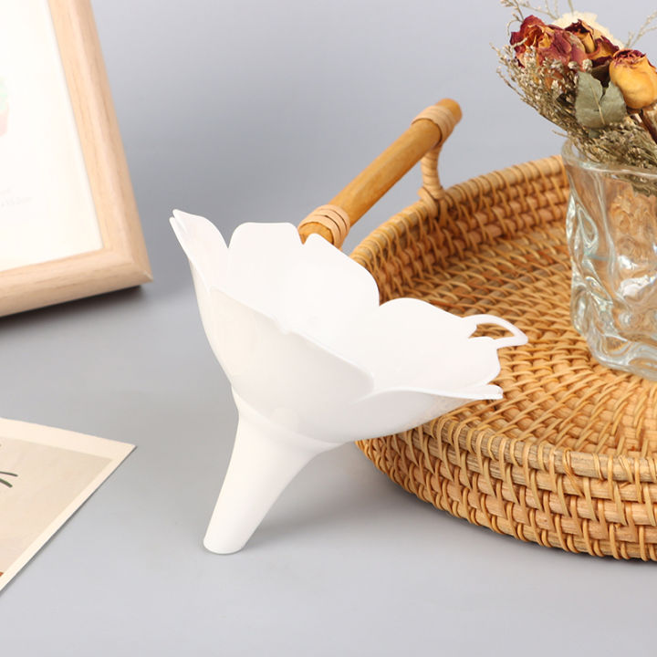 Cherry Blossom Flower Shape Water Bottle Funnel Liquid Powder Transfer ...