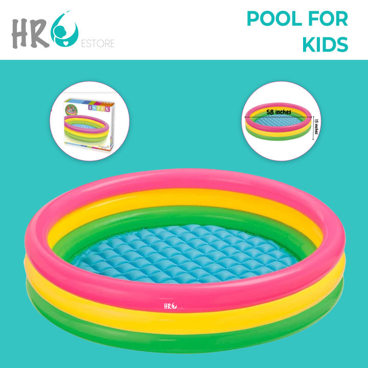 Pool For Kids - 3FT Sunset Glow Baby Swimming Pool for Kids - Premium ...