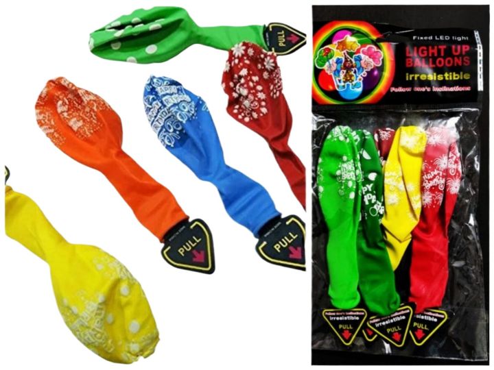 Pack of 5 / 10 / 15 / 20 LED balloons for Surprise Birthday ,wedding or ...