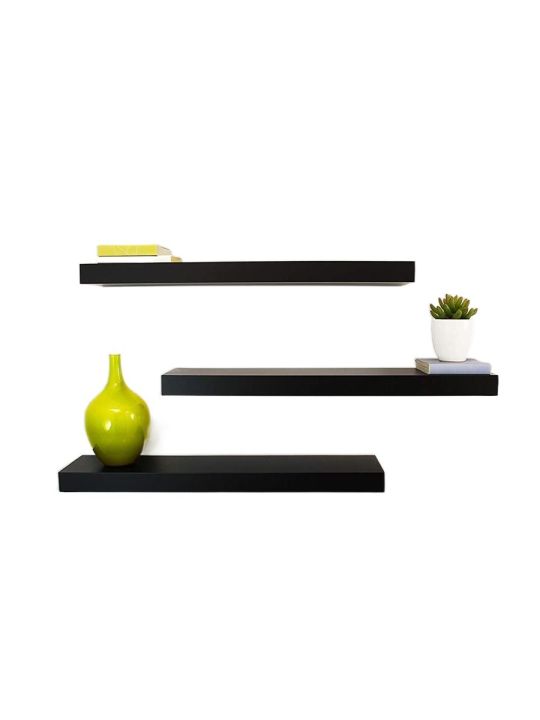Set Of 3 Large ( 20 inch x 5 inch) Cute Floating Wall Shelves By ...