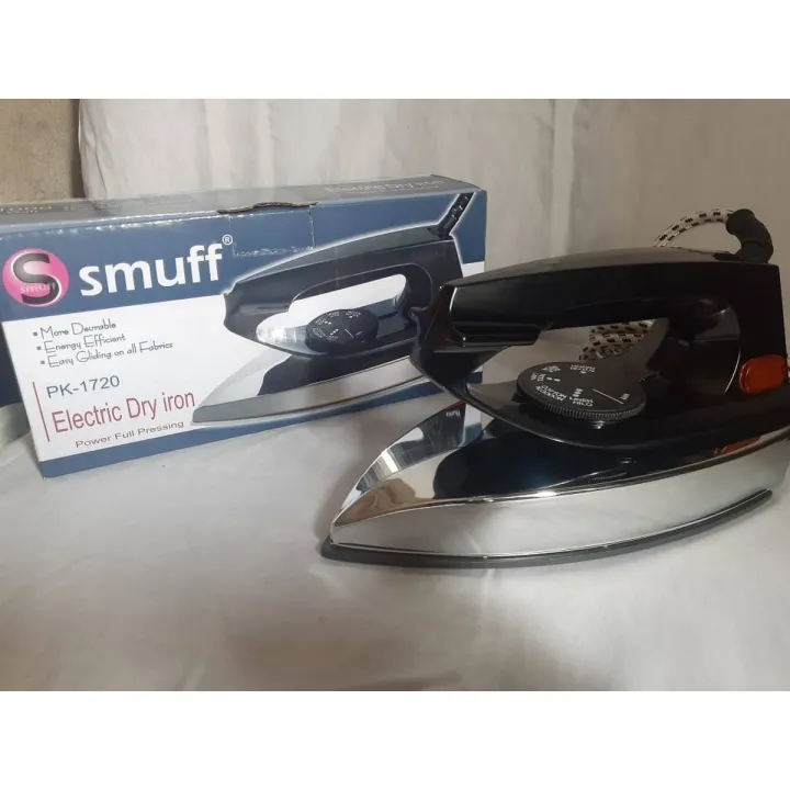 Smuff Brand Iron Dry Light weight iron 3LBS Premium Quality Dry iron ...