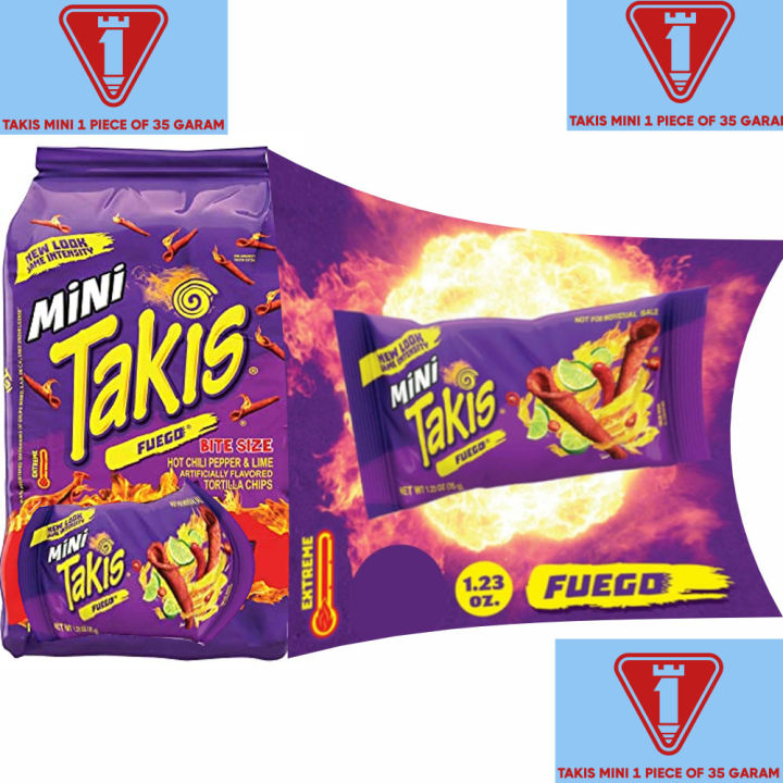 Mini Takis Mini Fuego Tortilla Chips Hot Chili Pepper & Lime imported ...