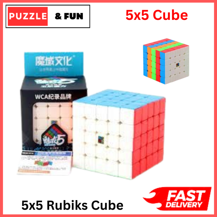 Original Rubiks Cube 5x5 Sticker Less Best Quality Fast Speed Magic ...