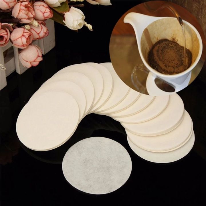 Round 100Pcs Dripper Kitchen Tools Espresso Coffee Filter Paper Cafe ...