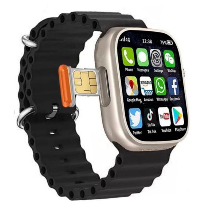 Smart Watch Ultra SIM 4G with Bluetooth Call - Stylish Unisex Design ...
