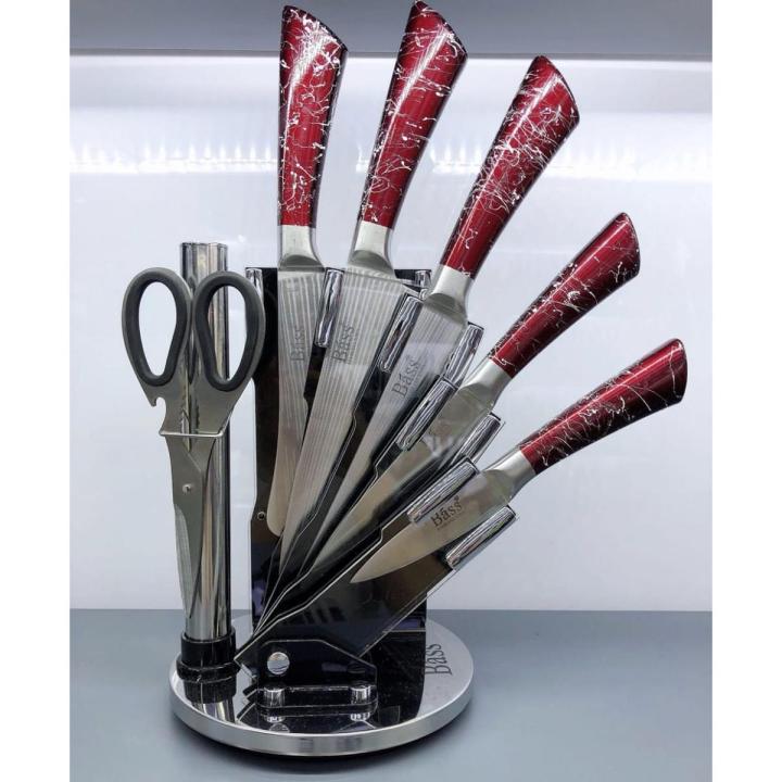 Bass Knife Set -8 Pieces - red | Daraz.pk