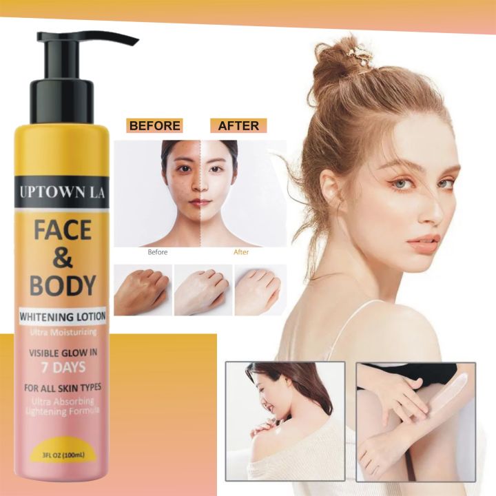 Uptown LA Radiance Boost Whitening Face and Body Lotion - 100ml | Daraz.pk