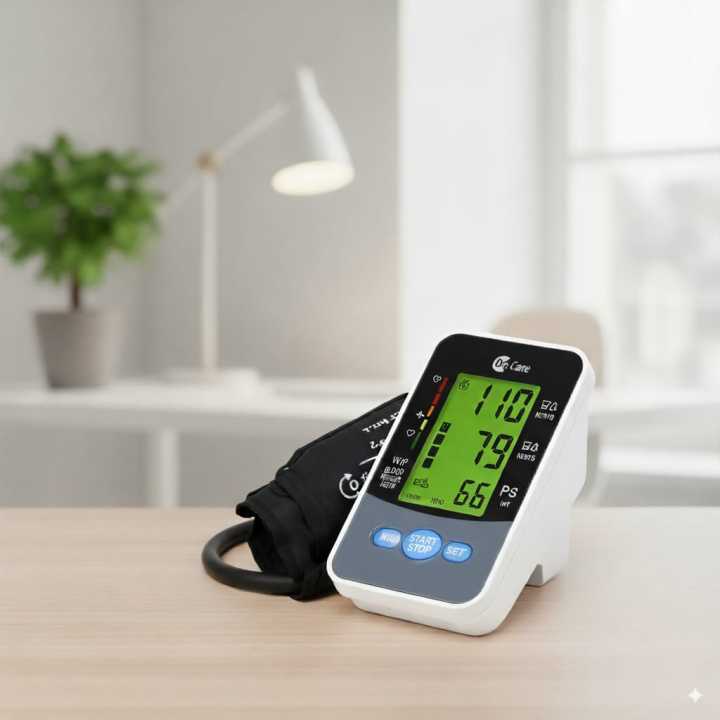 Digital Automatic BP Monitor With LCD Display | Voice Control HeartBeat ...