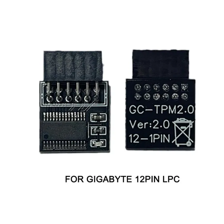 （NEW）TPM 2.0 Encryption Security Module Remote Card LPC-12PIN Module ...