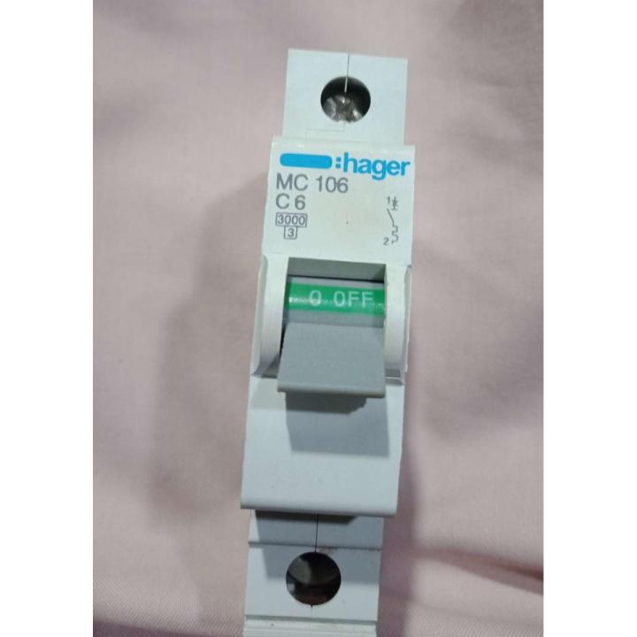 Hager breaker 6AMP ( orignal ) | Daraz.pk