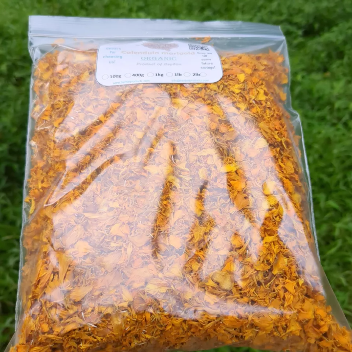Organic Calendula Officinalis (Marigold) Flowers| Dried Flower Petals ...