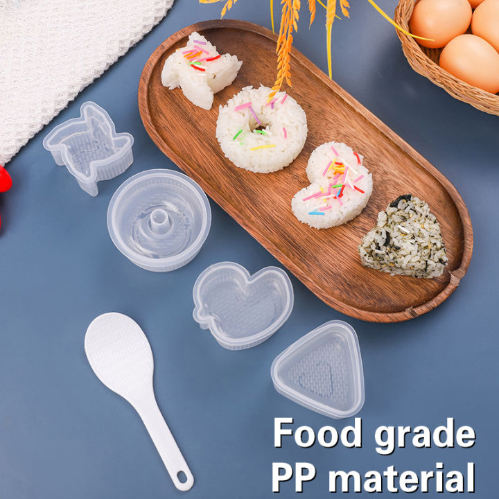 1PCS Sushi Mold Box Transparent Triangular Sushi Maker Mold Onigiri ...