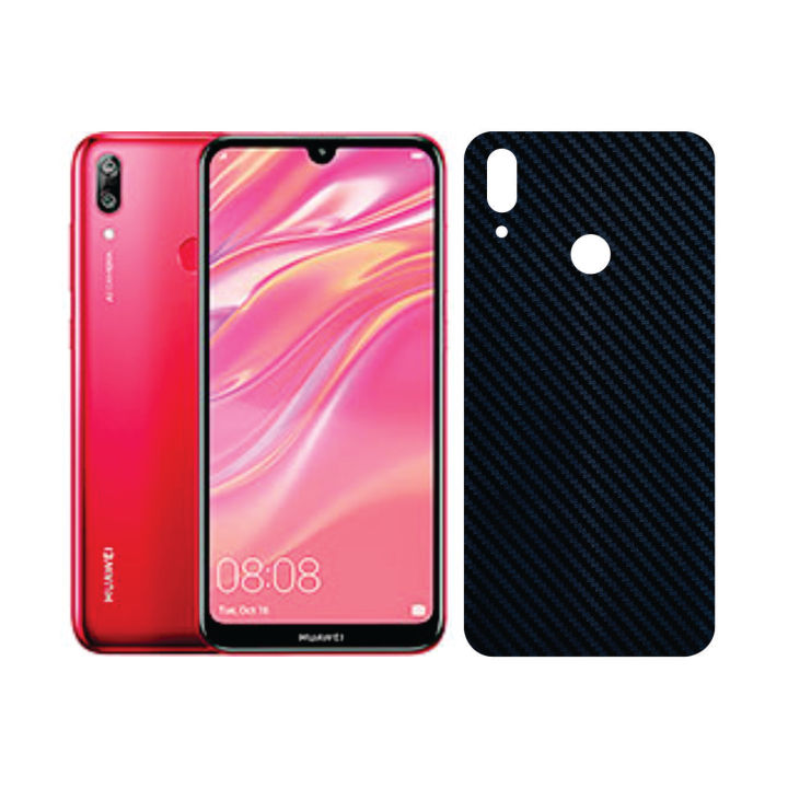 Huawei Y7 Prime (2019) Back Paper OB Carbon Black Sheet Anti-stain Only ...