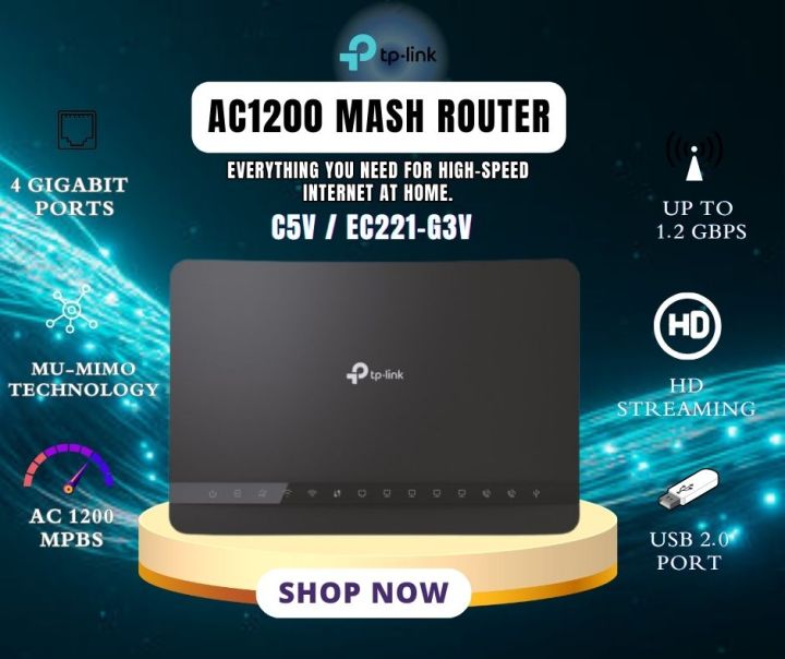 TP-Link Archer C5v / EC221-G3v Mash Router (Branded Used) Wi-Fi ...