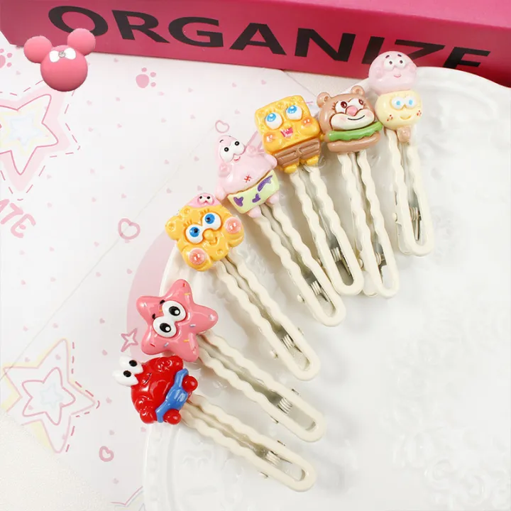 【SP】Children Cartoon Hairpin Student Girl Heart Cute Hairpin Sweet ...