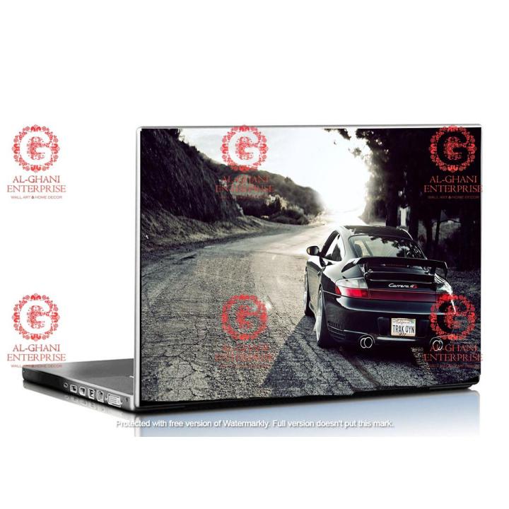 Al Ghani Enterprise-15 X 10 Inches-Printed Beautiful Black Car Laptop ...