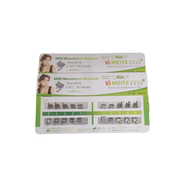MIM Monoblock Brackets Mini MBT 0.022 | Orthodontic Dental Braces with ...
