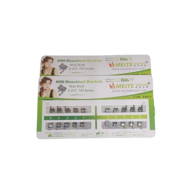 MIM Monoblock Brackets Mini MBT 0.022 | Orthodontic Dental Braces with ...