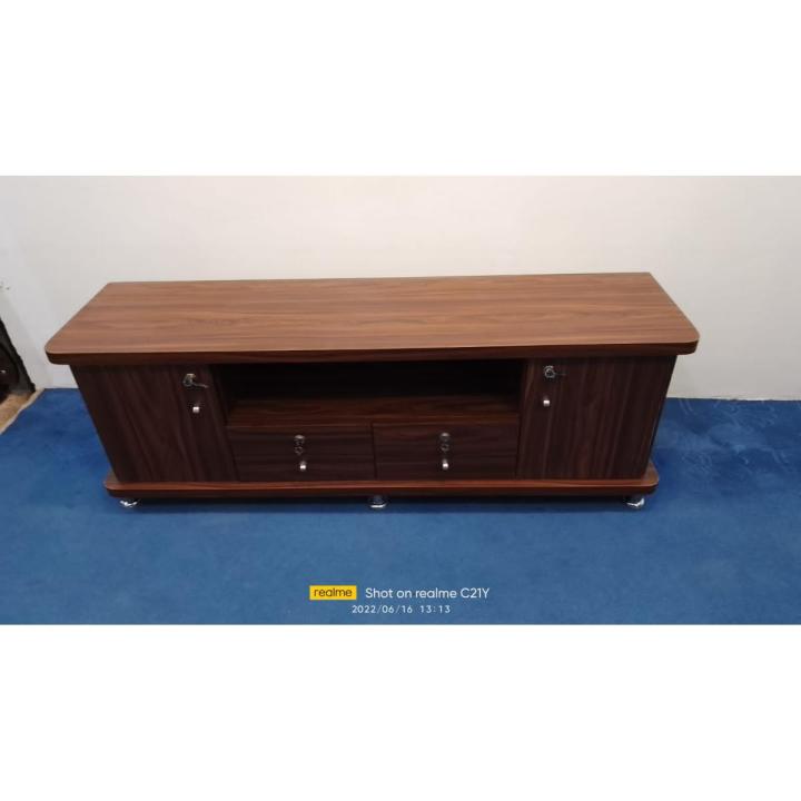 wood LCD console media unit for up to LCD | Daraz.pk