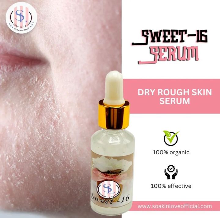 Soak In Love Sweet-16 Serum For Dry And Rough Skin 100 Percent Organic ...