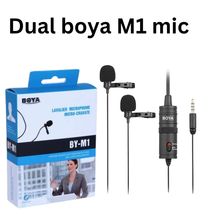 Best Quality Boya BY M1 Professional Collar Microphone 3.5mm Audio for ...