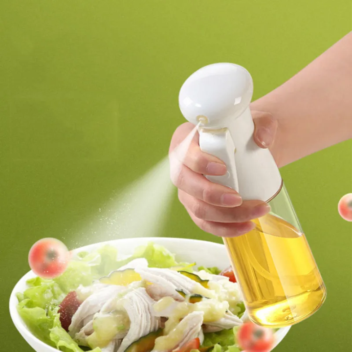200ml Plastic Glass Kitchen Cooking Spray Bottle – BBQ Olive Oil ...